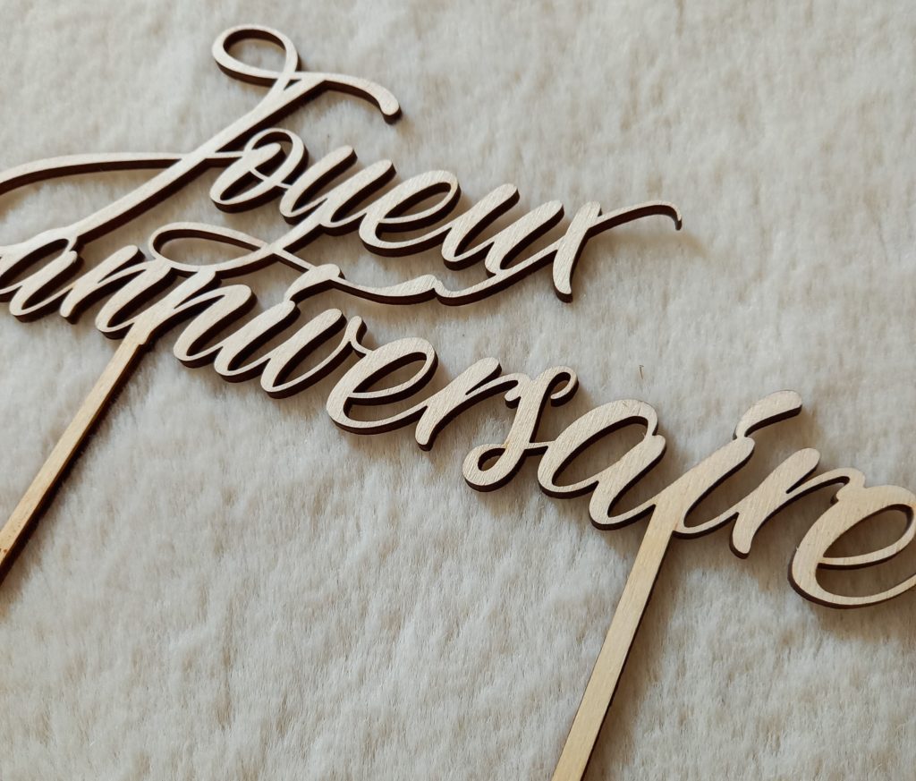 Cake Topper Joyeux Anniversaire – L'Atelier d'Elcy